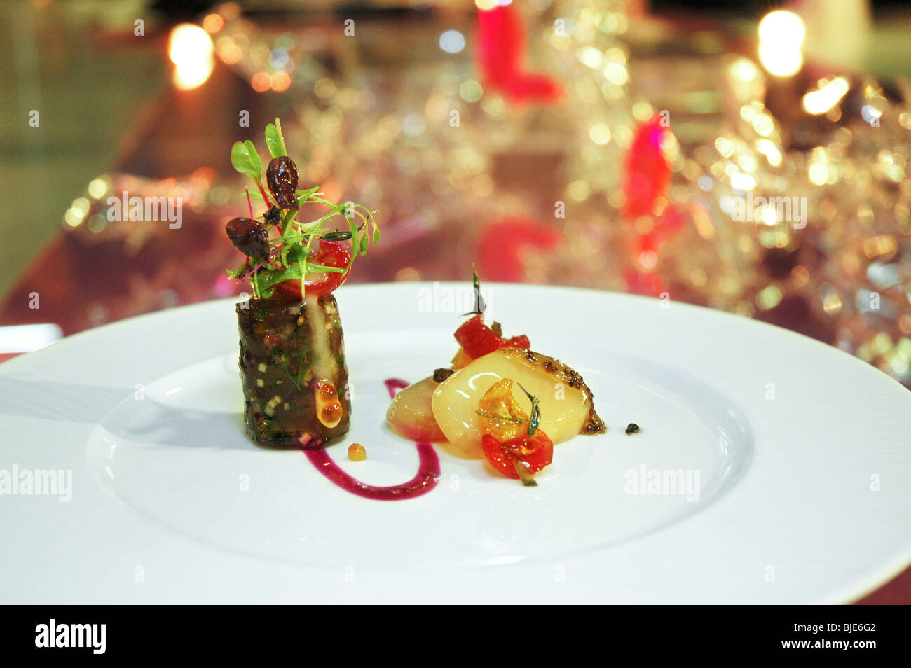 italian cuisine in a decorated dish Stock Photo - Alamy