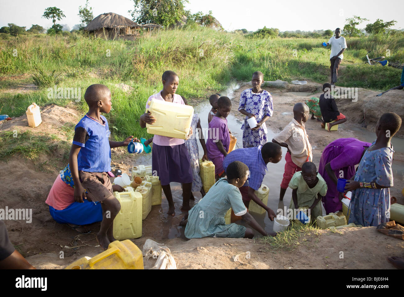 Children water well High Resolution Stock Photography and Images - Alamy