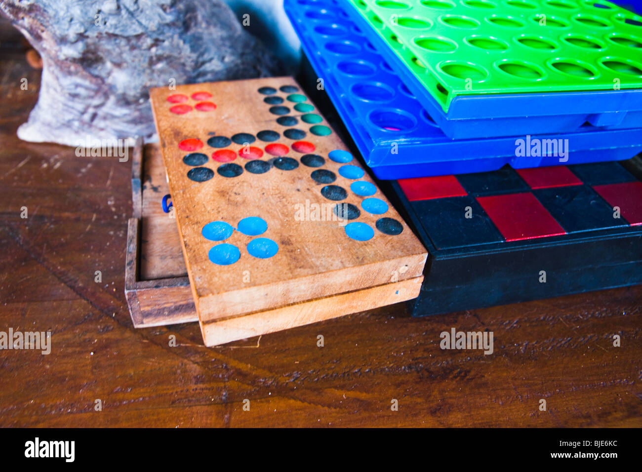 Travel image of various bar entertainment board games from Koh Lanta ...