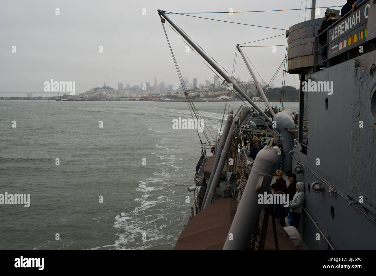 The restored Liberty Ship S.S. Jeremiah O'Brien departs San Francisco ...