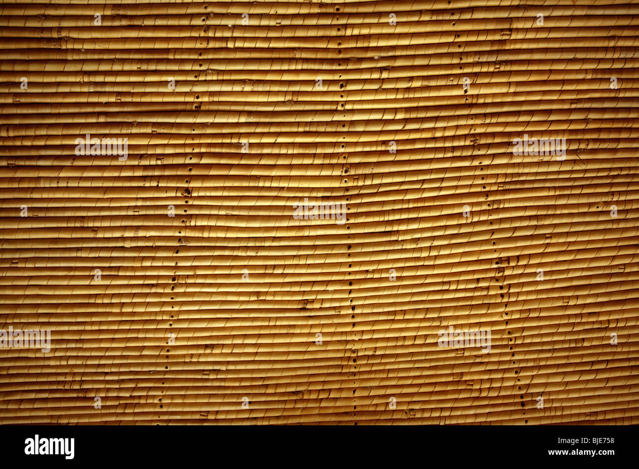 Cane roof traditional african system golden decoration ceiling Stock ...