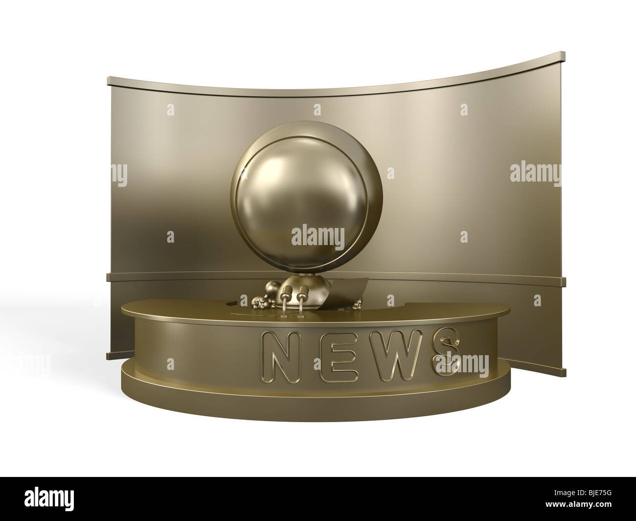 Newscaster tv screen Cut Out Stock Images & Pictures - Alamy