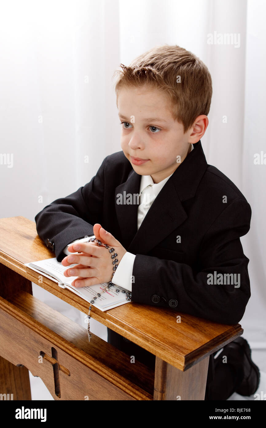 First communion boy hi-res stock photography and images - Alamy