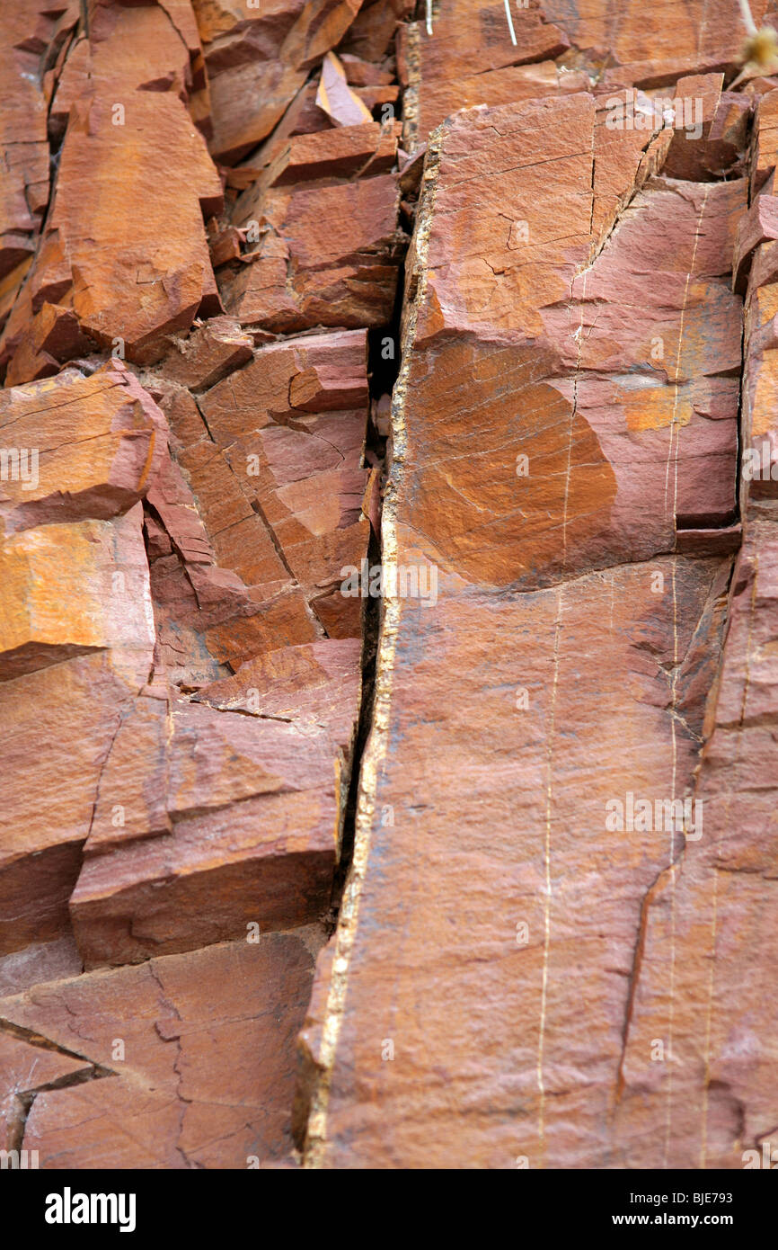 Natural mountain with red rodeno stone texture pattern Stock Photo - Alamy
