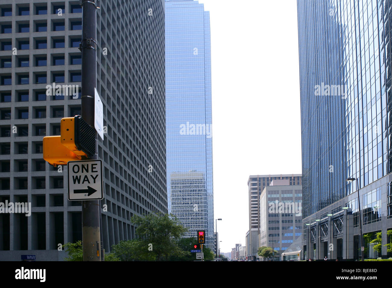 Dallas downtown city urban view with buildings Stock Photo - Alamy