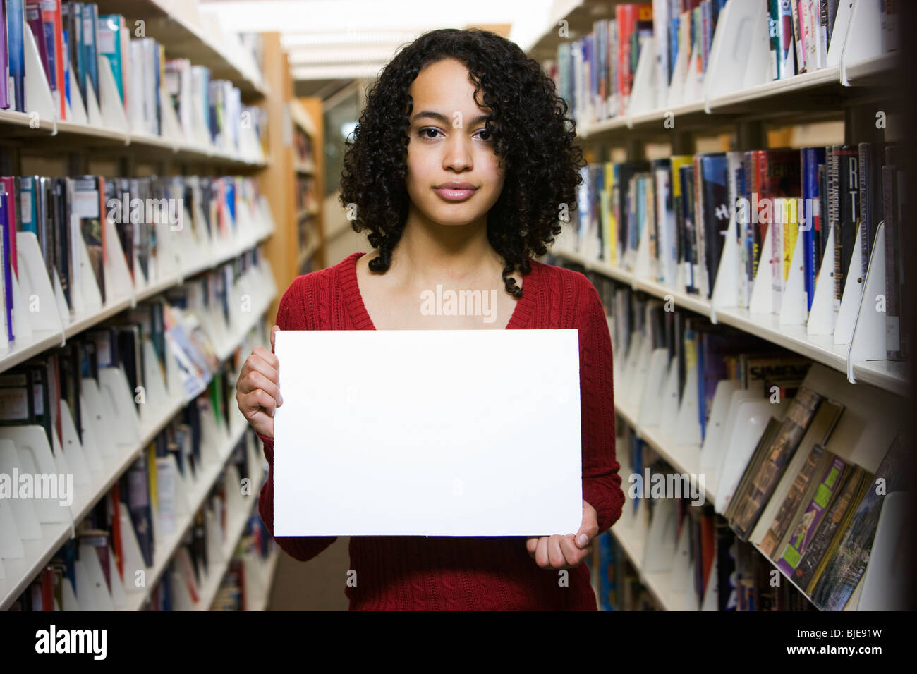 woman in the library Stock Photo - Alamy