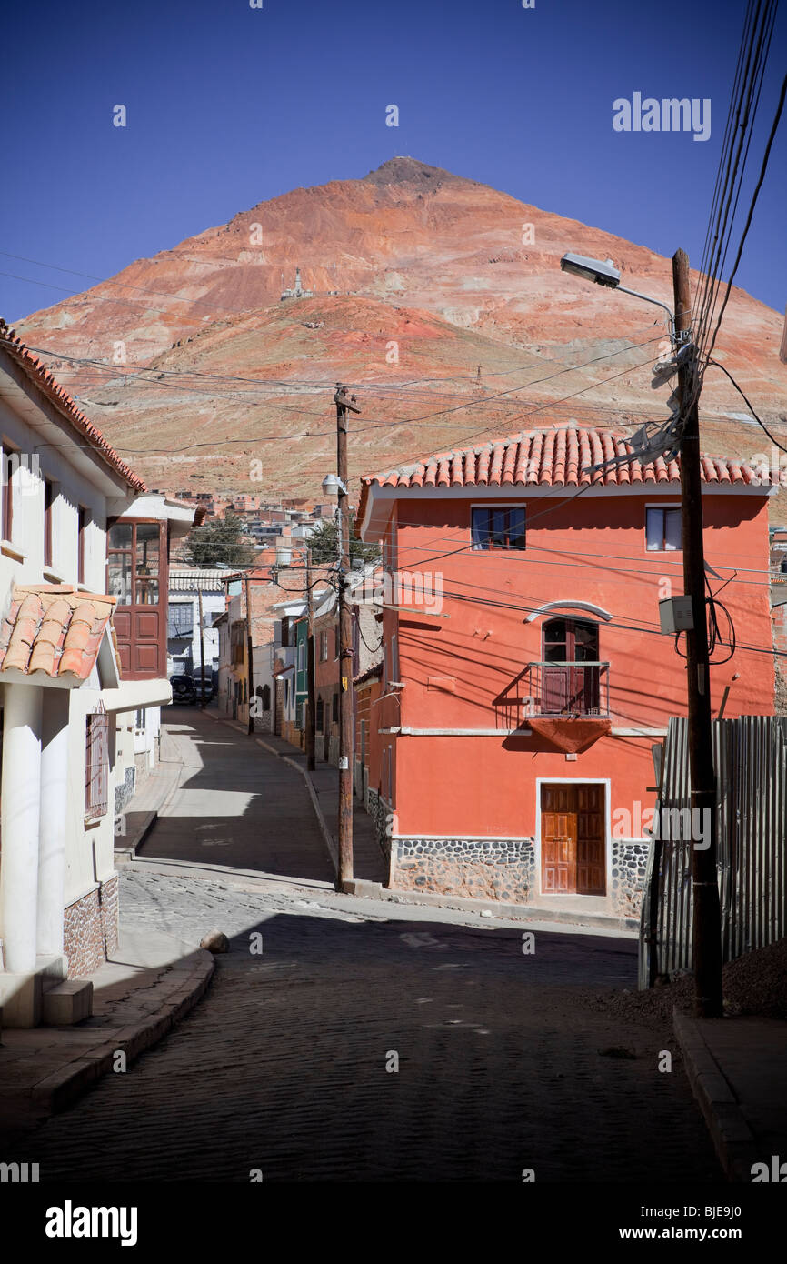Colored street in Potosi and the Cerro Rico Silver Mine (The Bloody ...