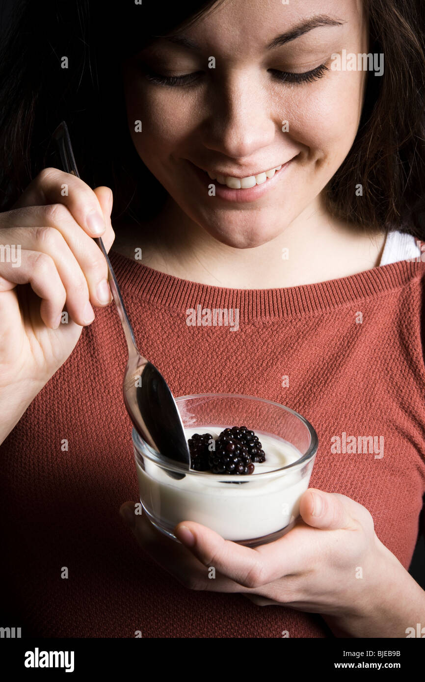 Eating pudding hi-res stock photography and images - Alamy
