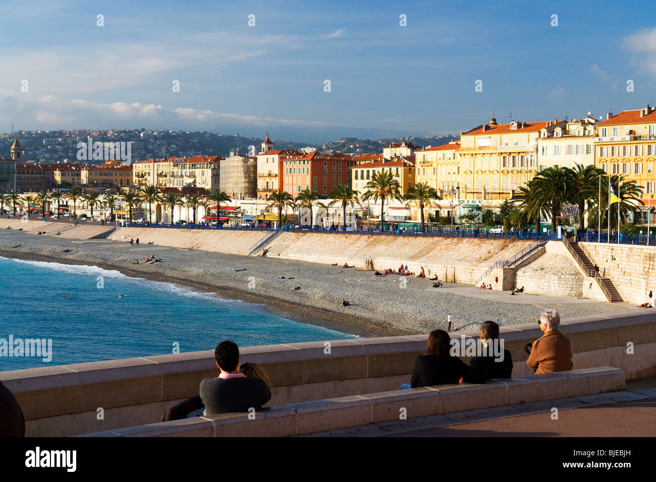 Bay of Angels in Nice Stock Photo - Alamy