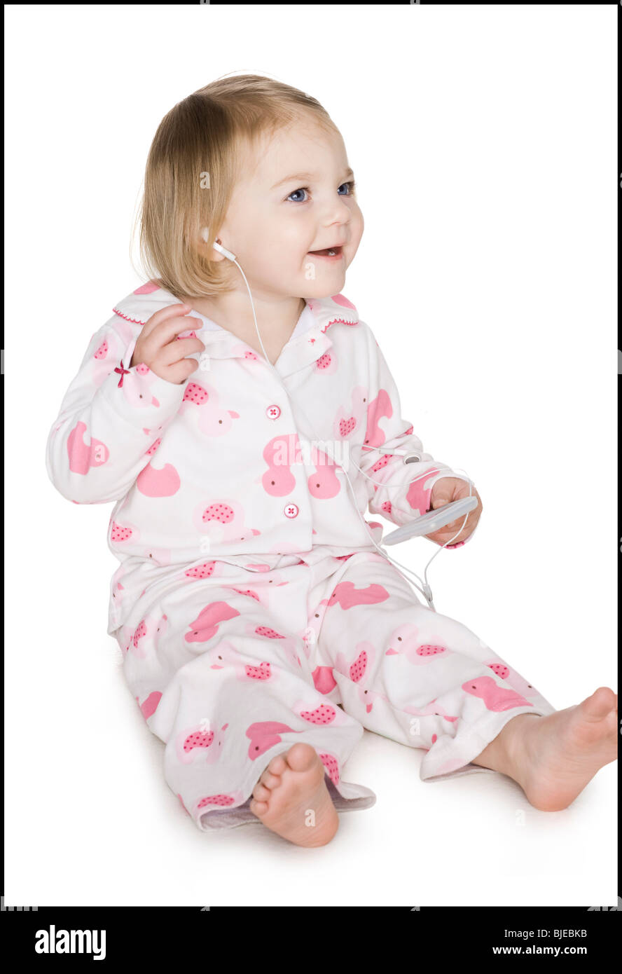 little girl in pajamas Stock Photo - Alamy