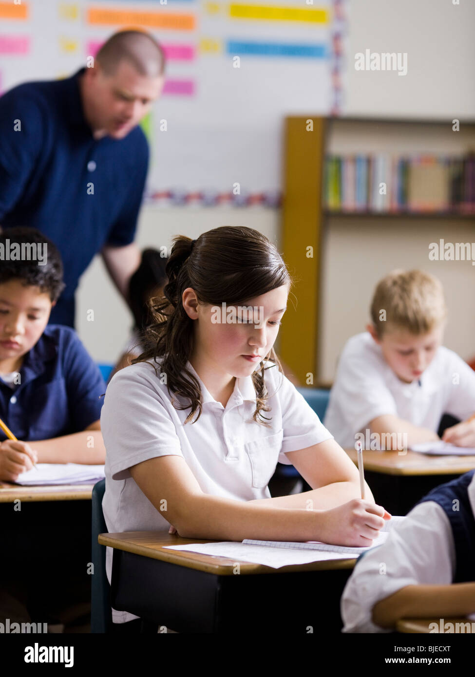children at school Stock Photo - Alamy