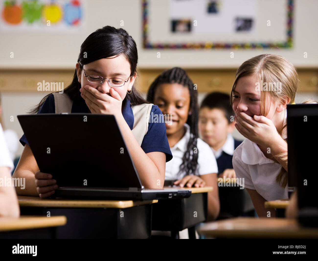 children at school Stock Photo - Alamy