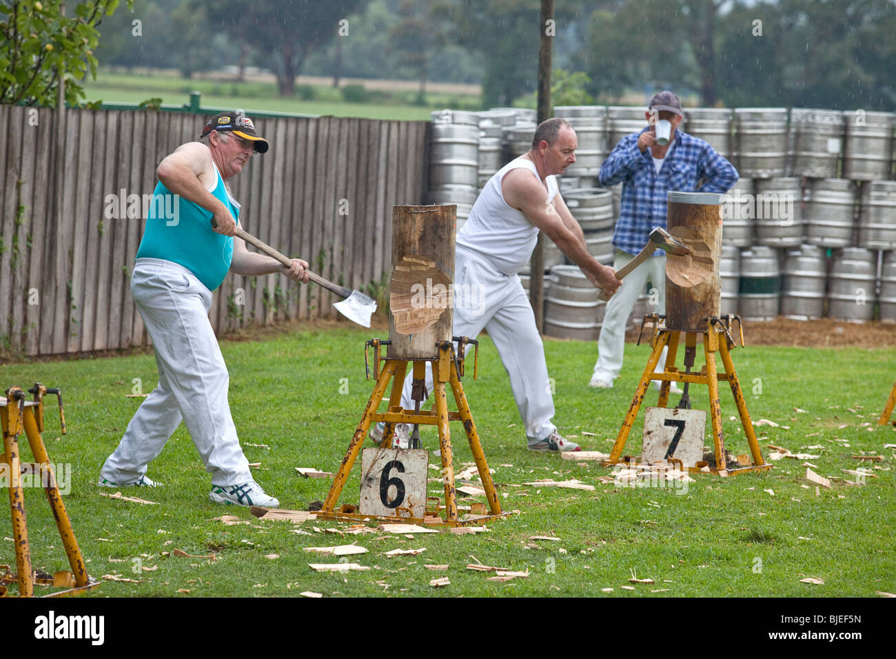 Wood chopping competition hi-res stock photography and images - Alamy