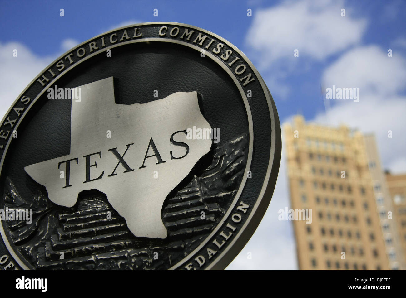 Texas historical medallion hi-res stock photography and images - Alamy