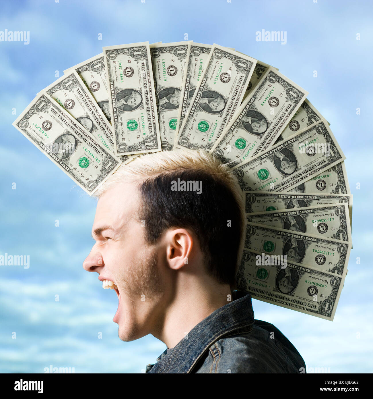 man with a mohawk Stock Photo - Alamy