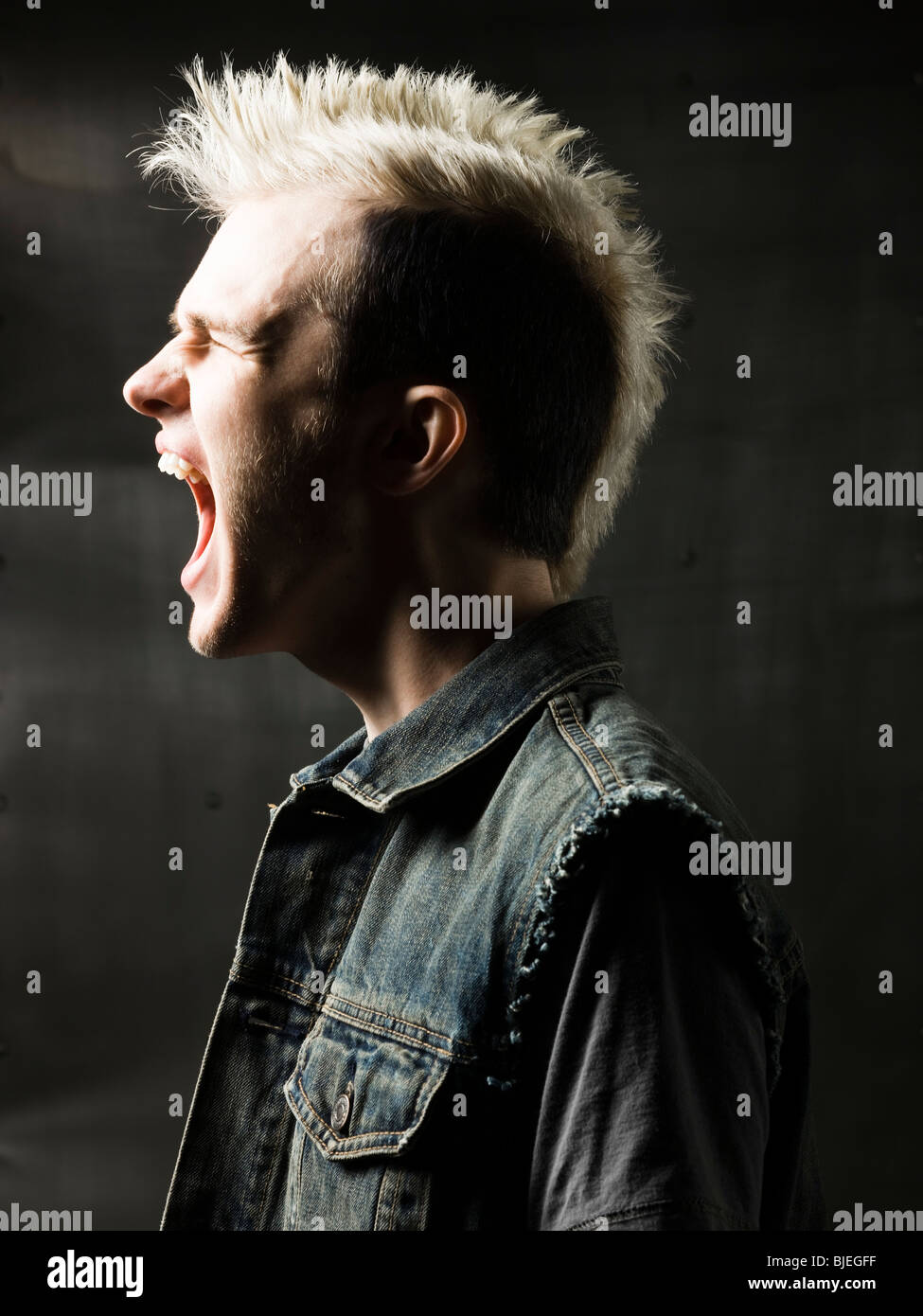 man with a mohawk Stock Photo - Alamy