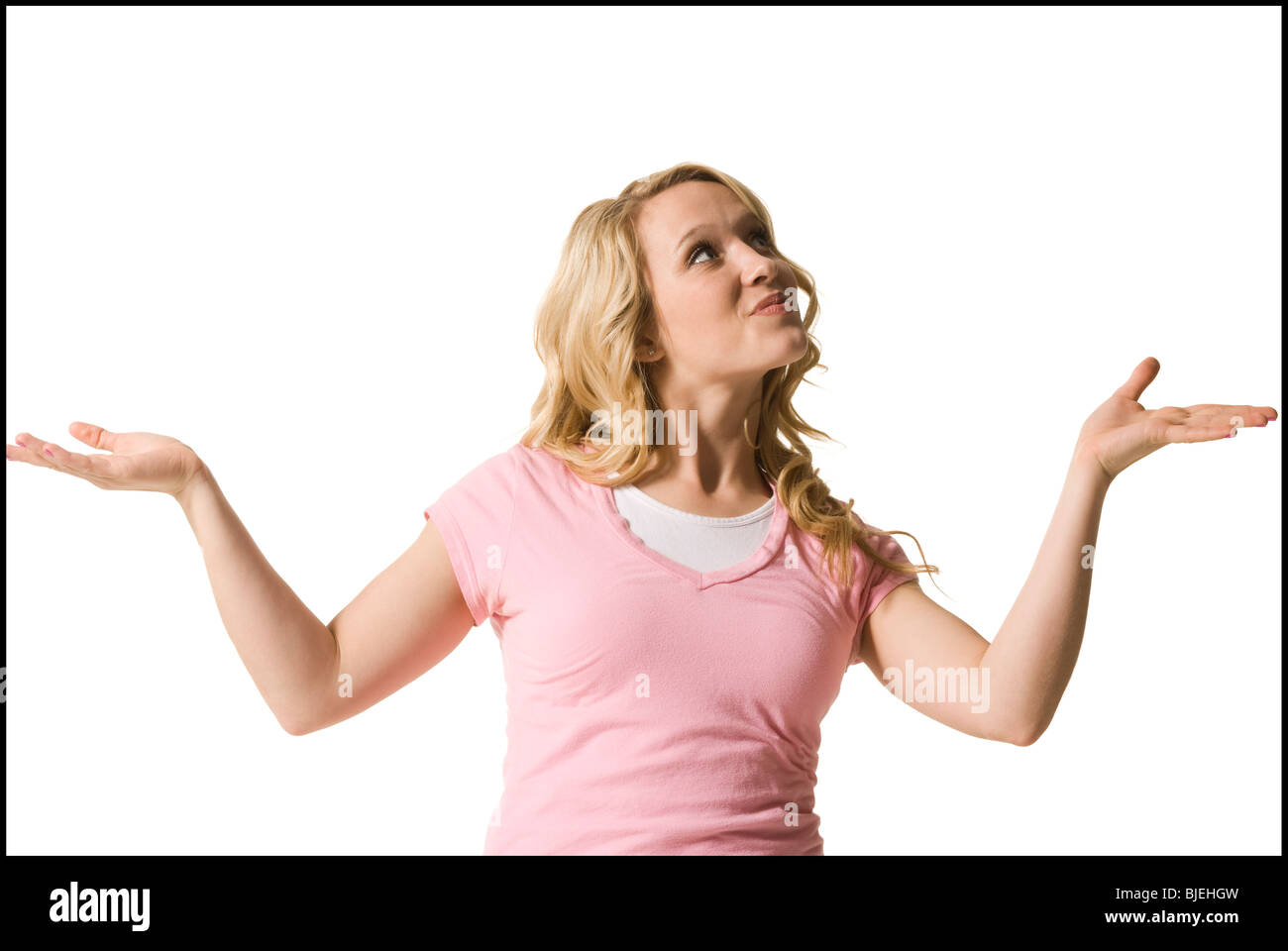woman with arms outstretched Stock Photo - Alamy