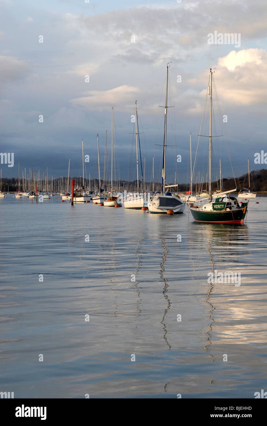 Hamble river mooring hi-res stock photography and images - Alamy