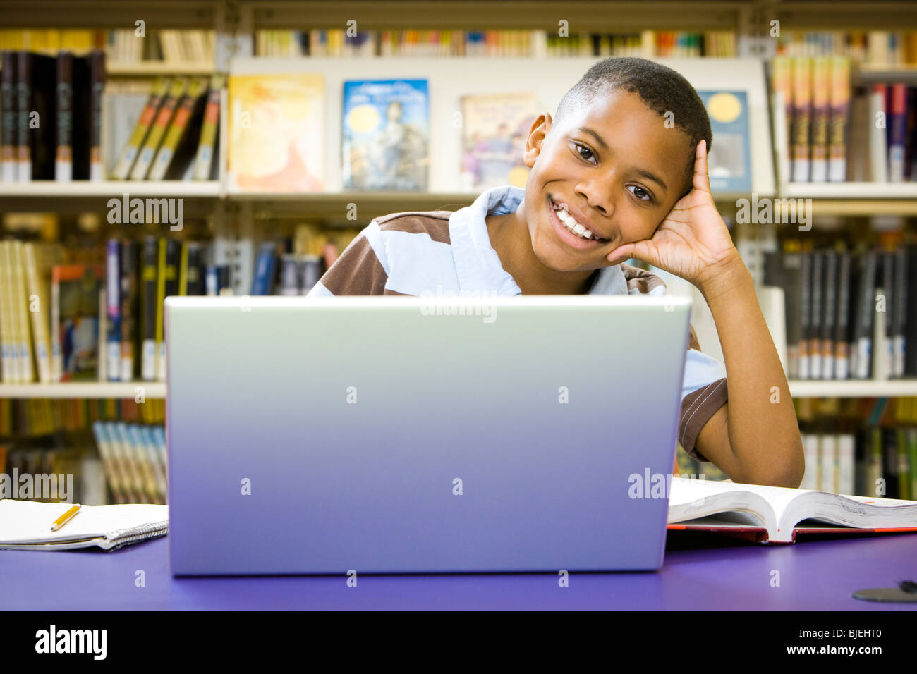 in the library Stock Photo - Alamy