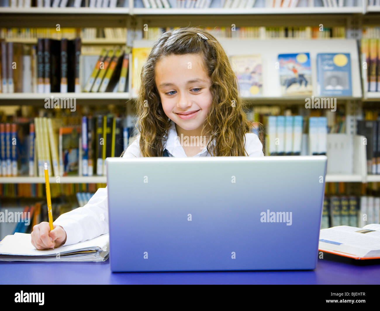 in the library Stock Photo - Alamy