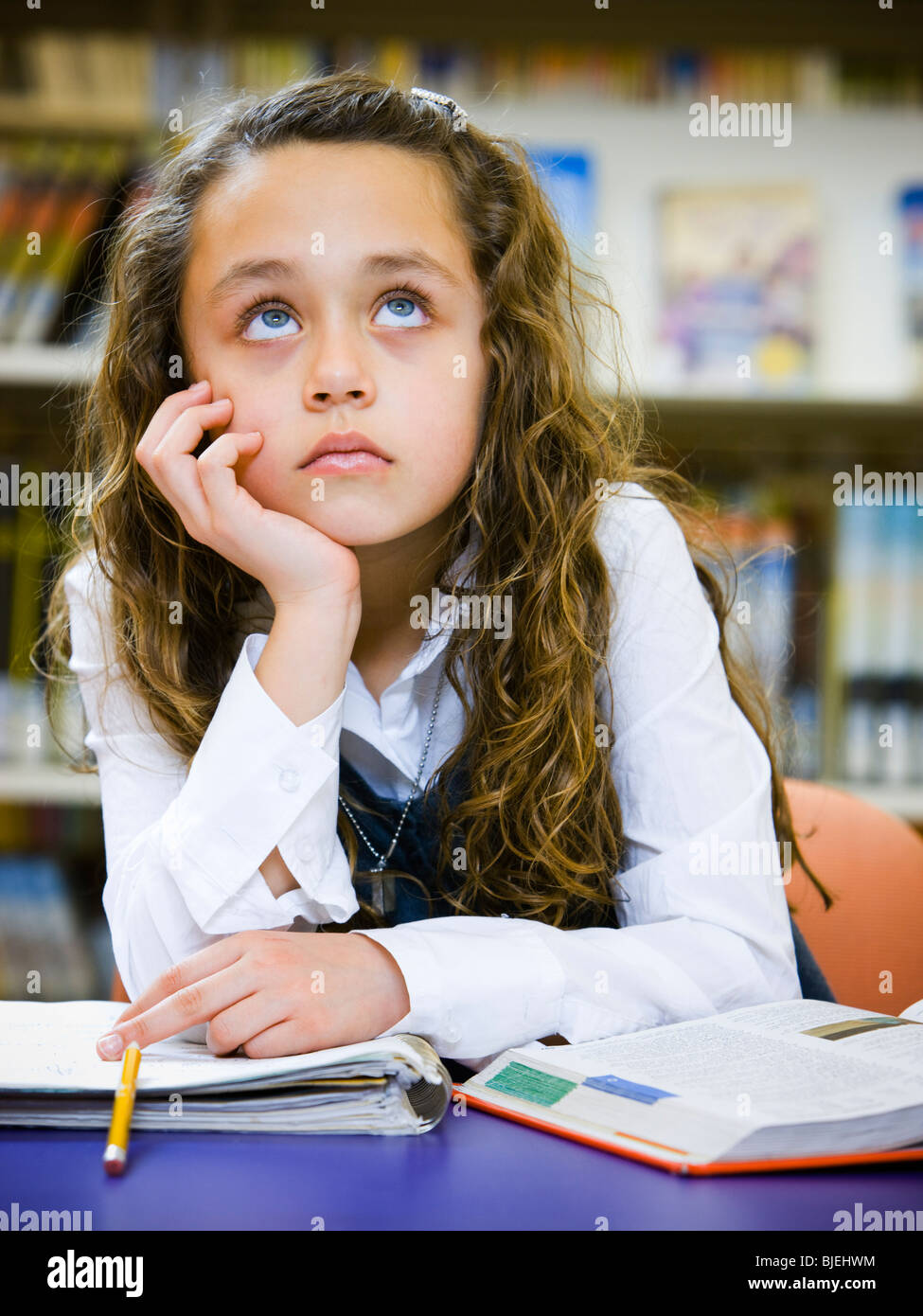 in the library Stock Photo - Alamy