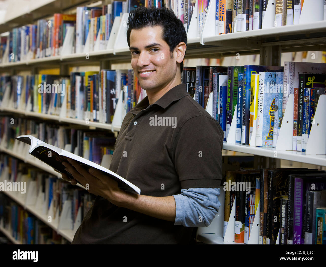 in the library Stock Photo - Alamy