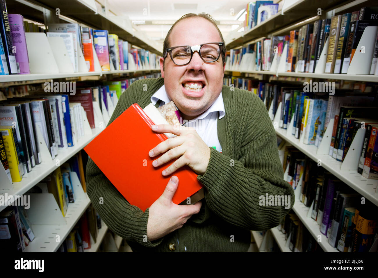 in the library Stock Photo - Alamy