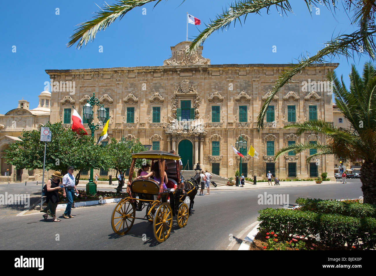 Auberge de Castille, Valletta, Malta Stock Photo - Alamy