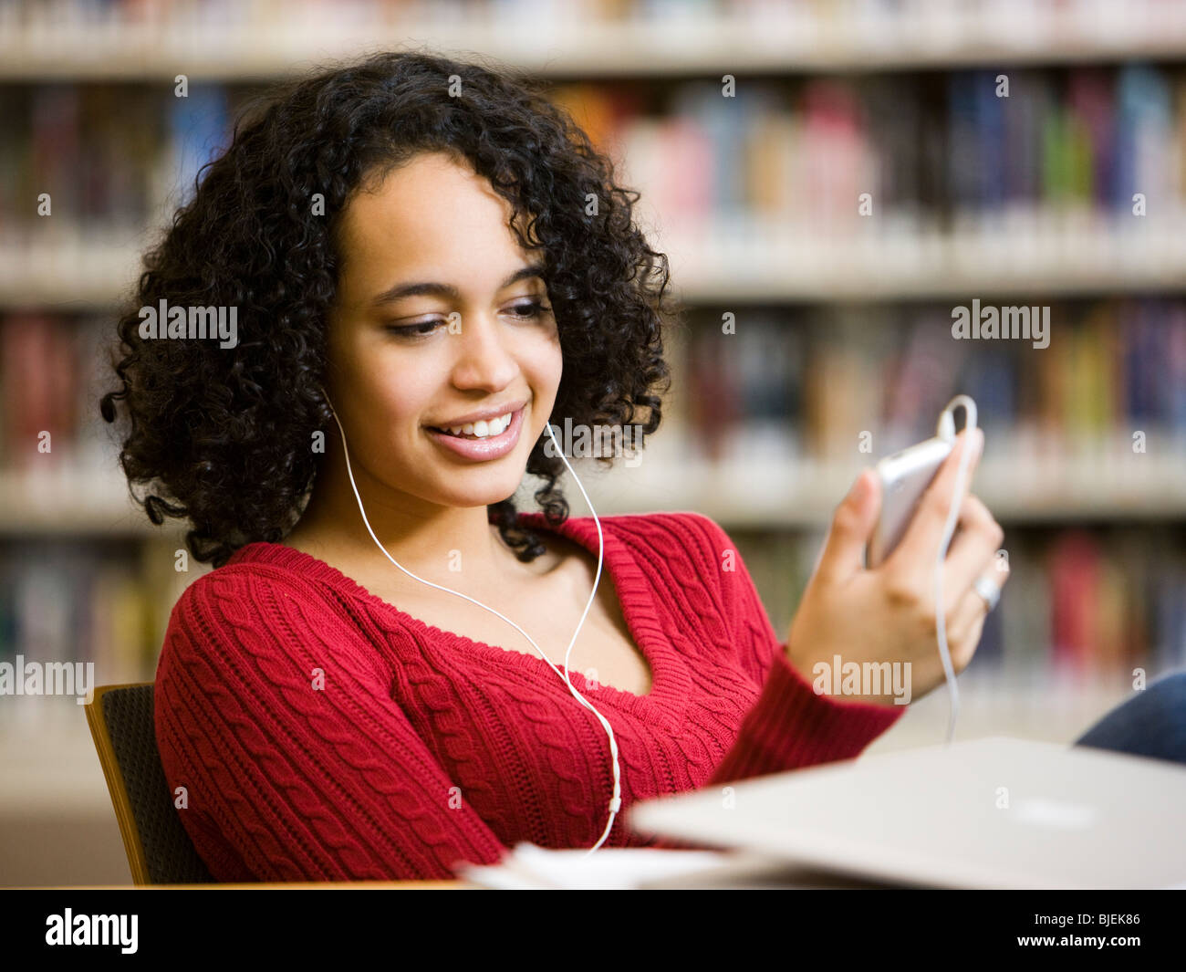 in the library Stock Photo - Alamy