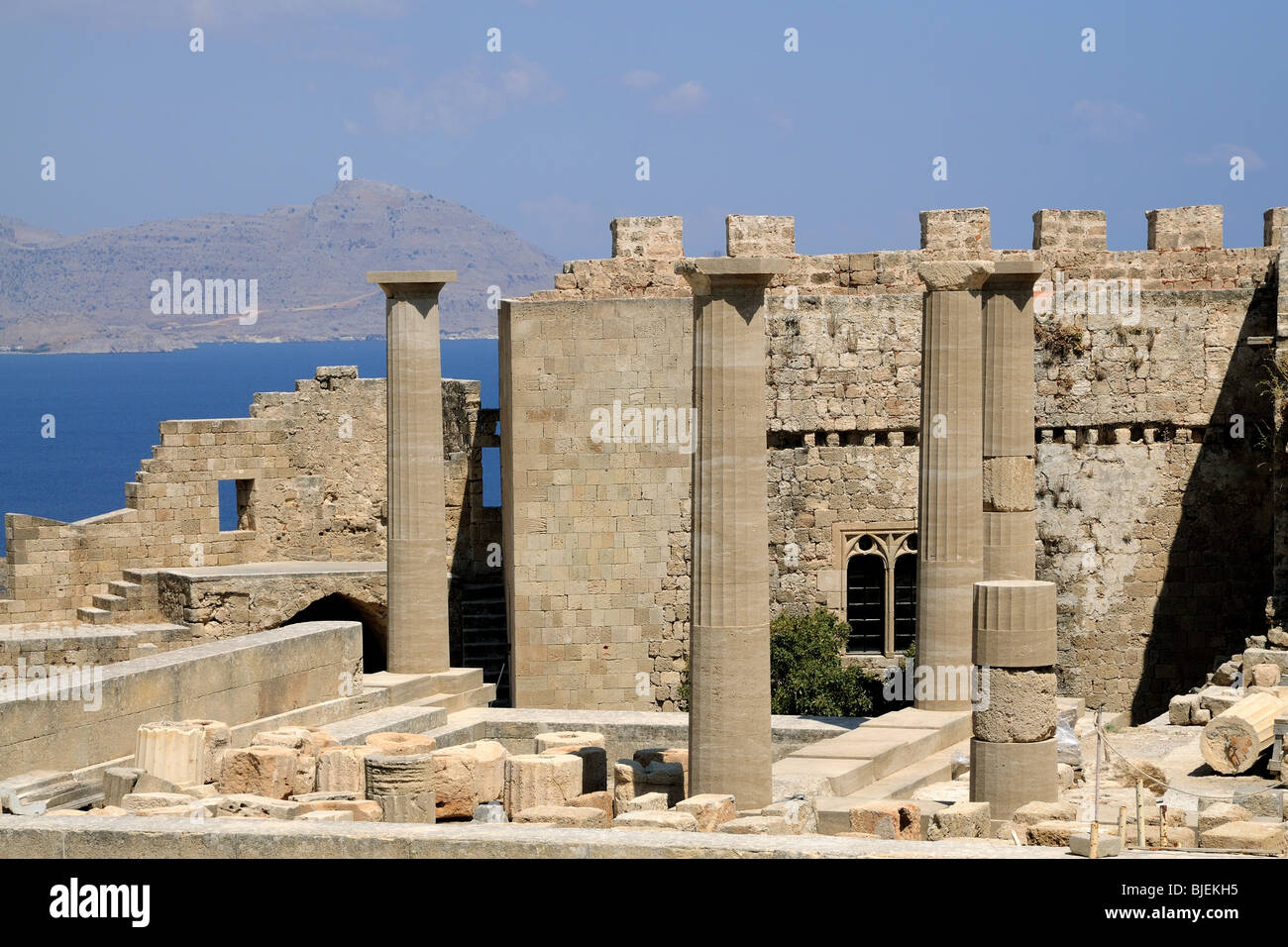 Acropolis of Lindos, Rhodes, Greece Stock Photo - Alamy