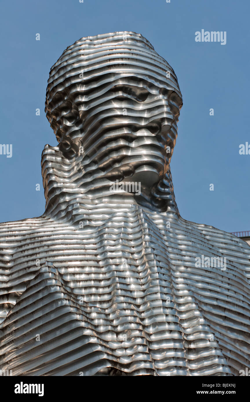 Montgelas Aluminium Statue at Promenadeplatz, Munich. Germany Stock ...