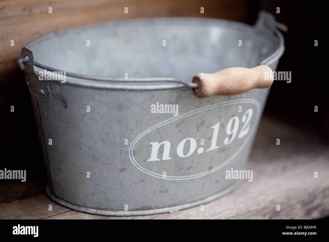 Metal bucket, close-up Stock Photo - Alamy