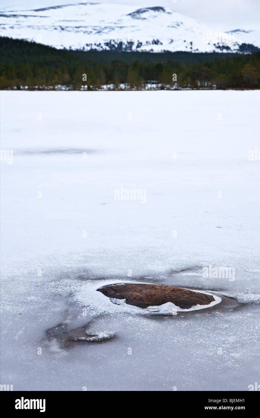 Loch Morlich and the Cairngorm In Winter Stock Photo - Alamy