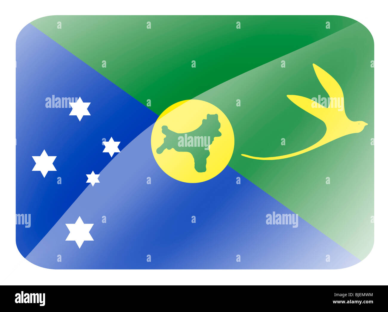 Christmas Island flag Stock Photo - Alamy