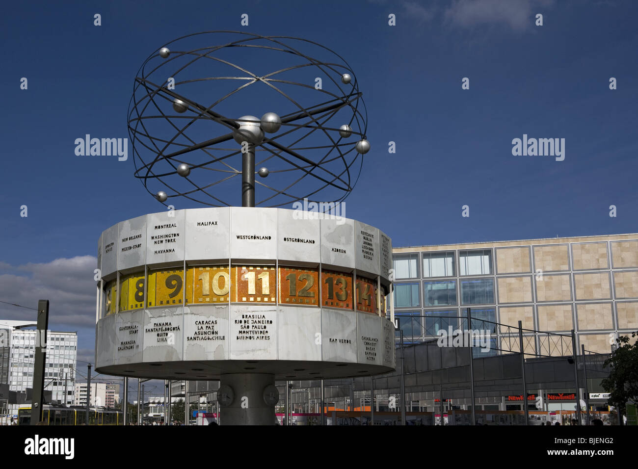 World clock, Alexanderplatz, Berlin, Germany Stock Photo - Alamy