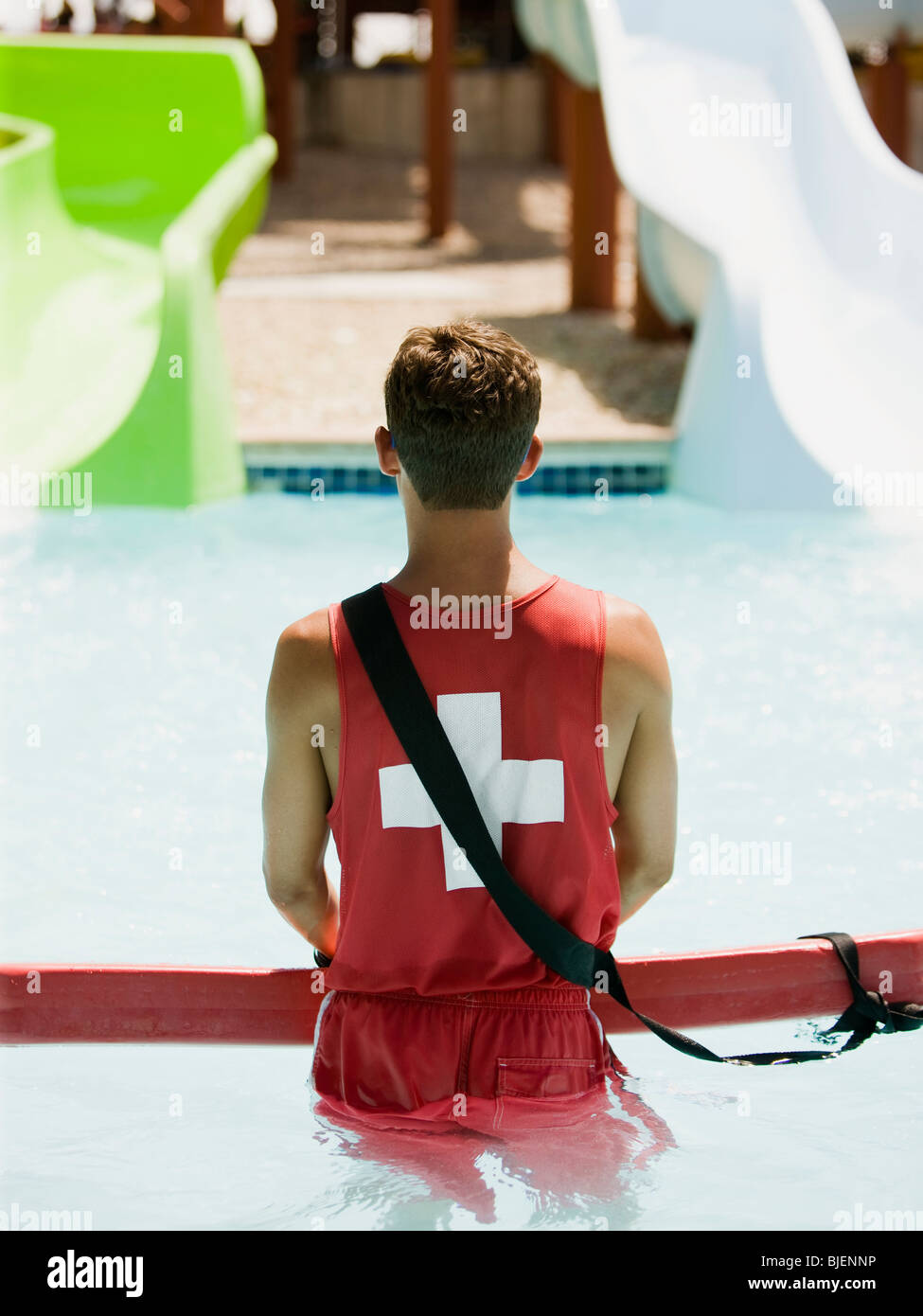 lifeguard at a water park Stock Photo - Alamy