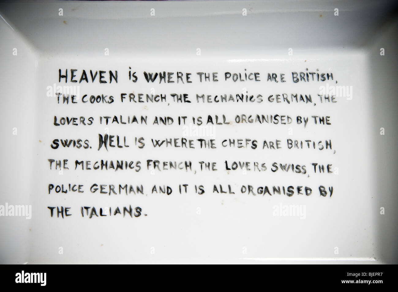 Writing in ash tray Stock Photo - Alamy