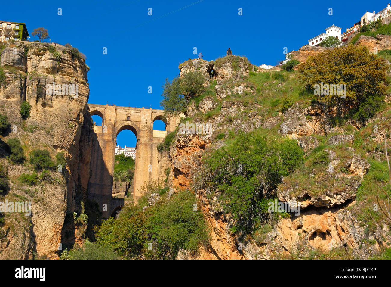 Puente Nuevo New Bridge On Tajo Gorge Ronda Malaga Province High ...