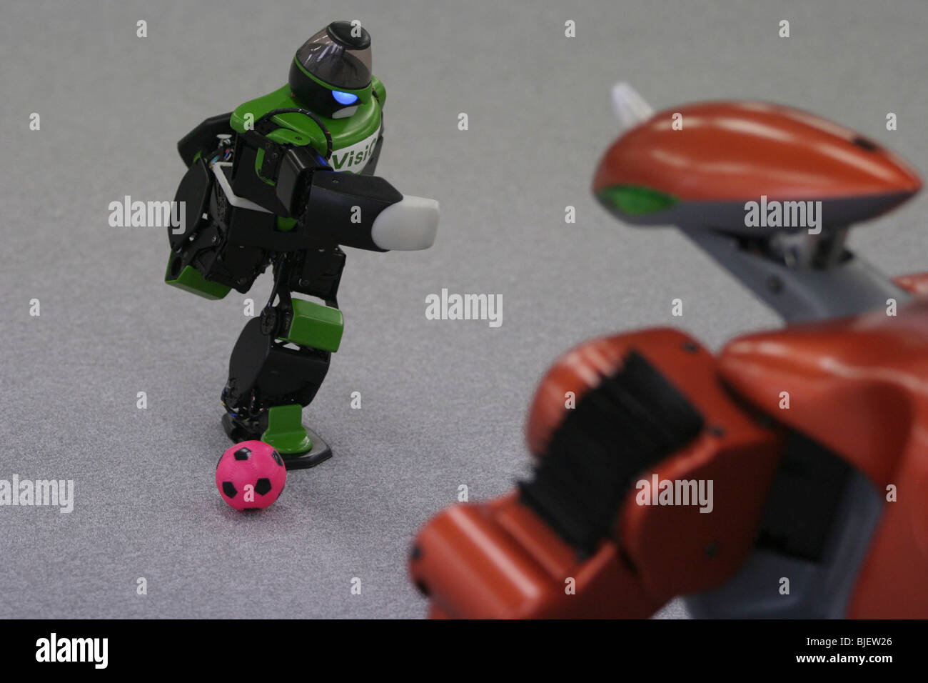 BANRYU-A UTILITY ROBOT, AND 'VISION'-BIPEDAL ROBOT Stock Photo - Alamy