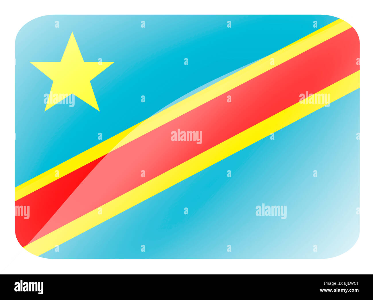 Congo Kinshasa flag Stock Photo - Alamy