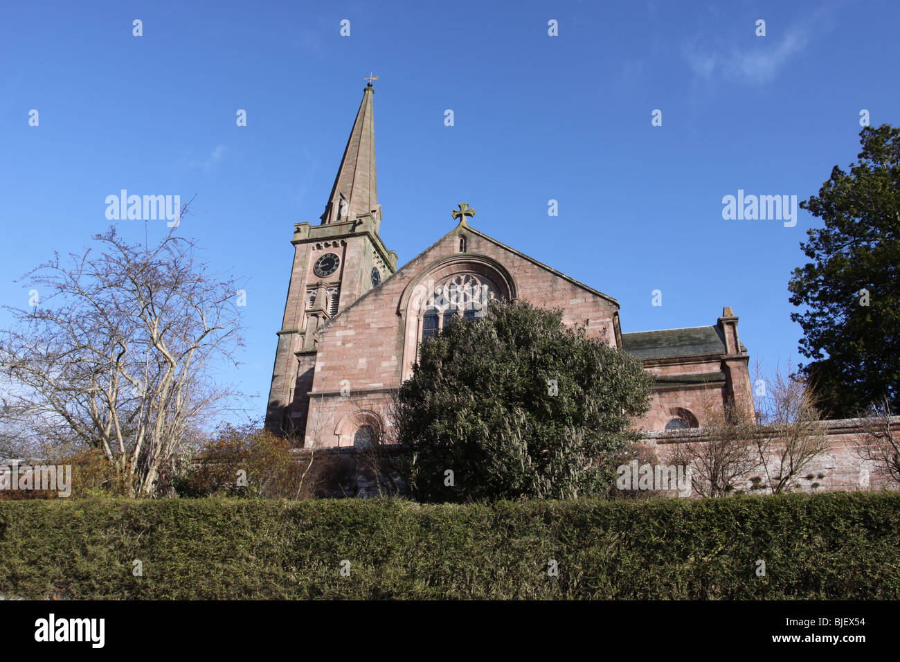 exterior of Alyth Parish church Angus Scotland March 2010 Stock Photo ...