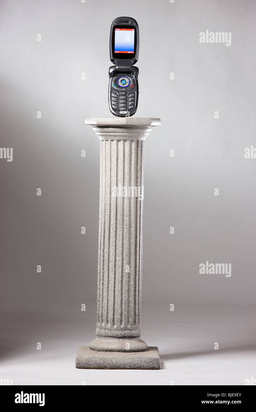 cell phone on a pedestal Stock Photo - Alamy