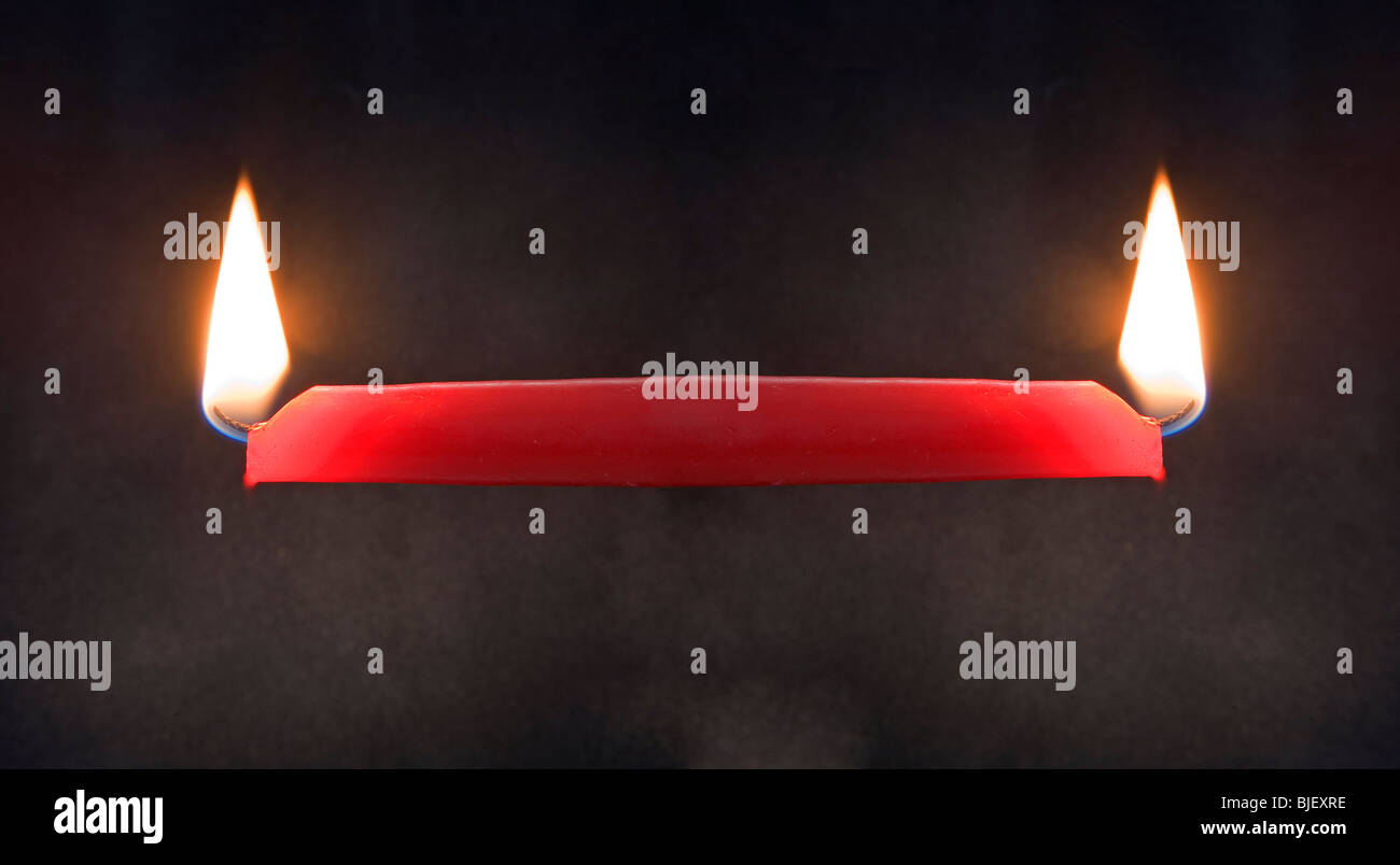 Burning candle both ends hi-res stock photography and images - Alamy