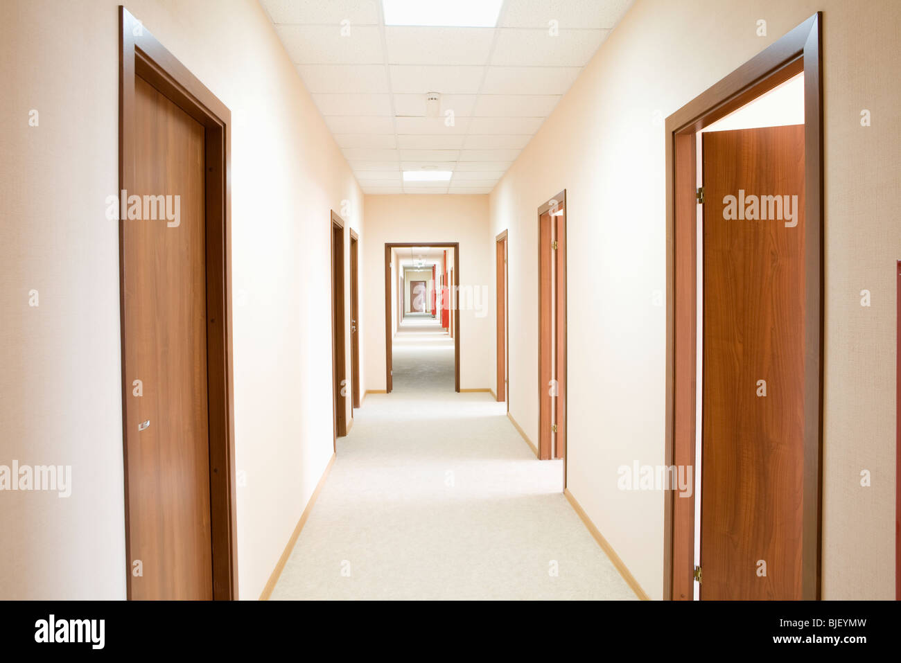 Corridor and doorways Stock Photo - Alamy