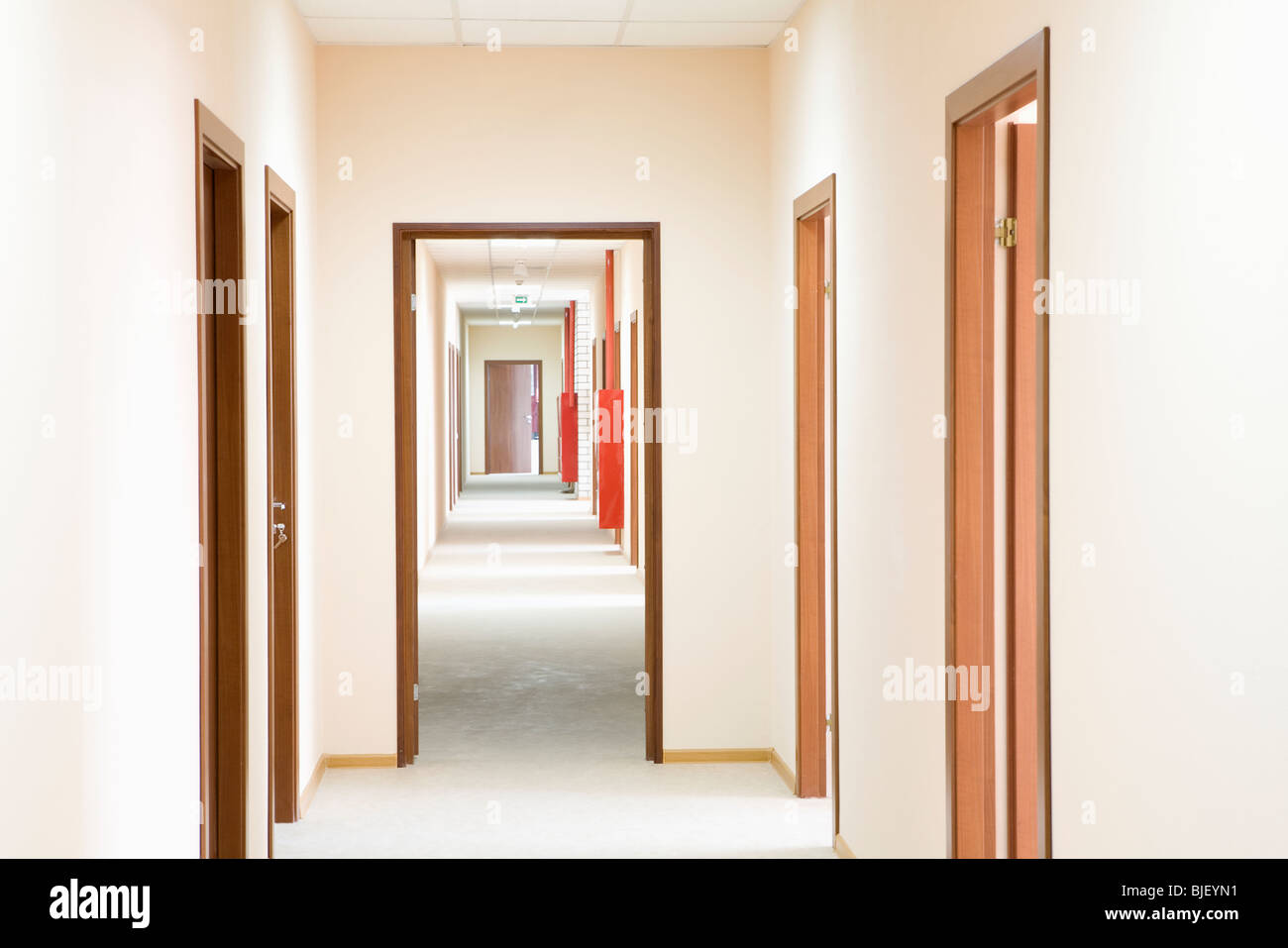 Corridor and doorframe, perspective Stock Photo - Alamy