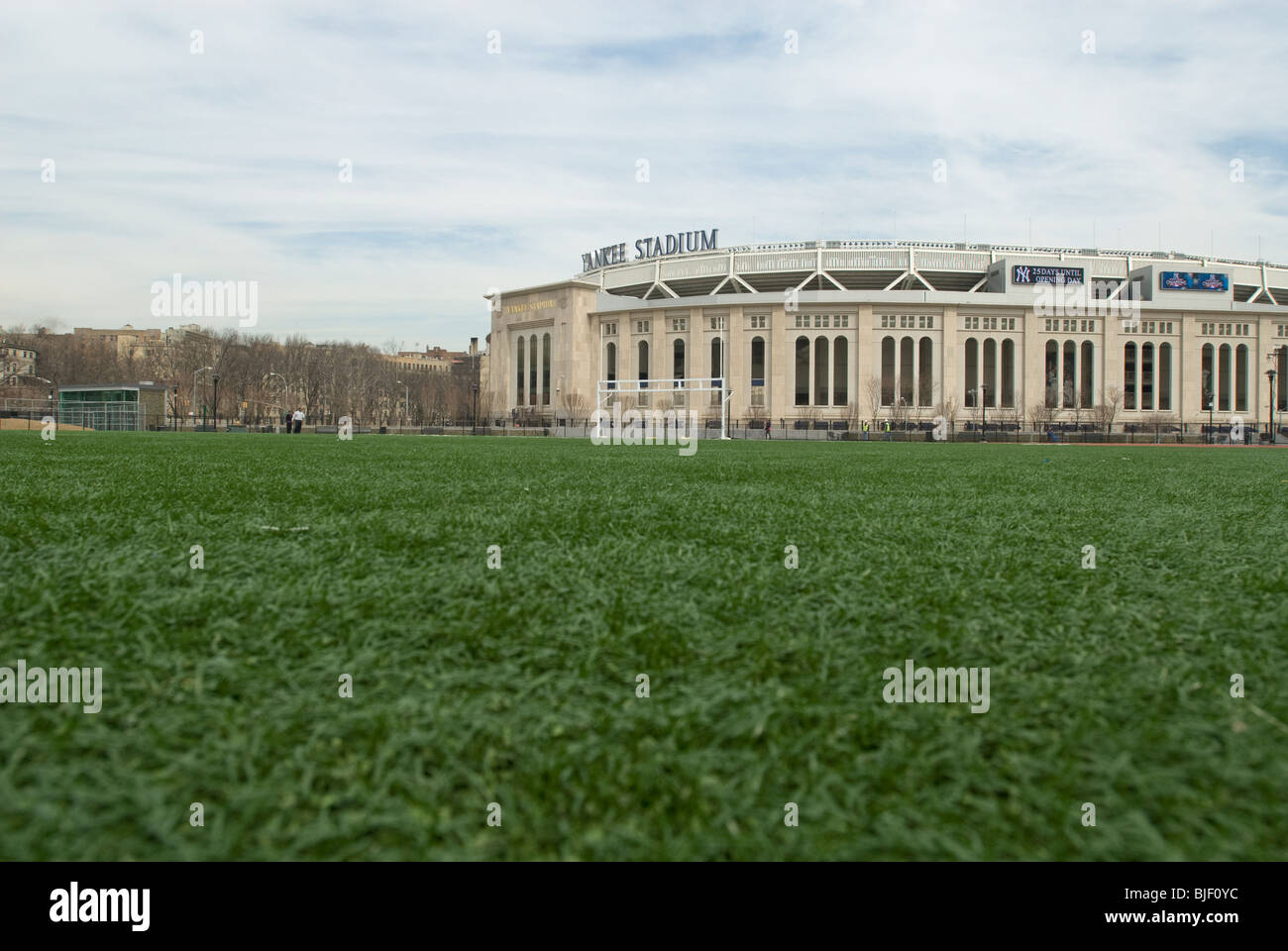 The AstroTurf PureGrass soccer/football field in Macombs Dam Park in ...