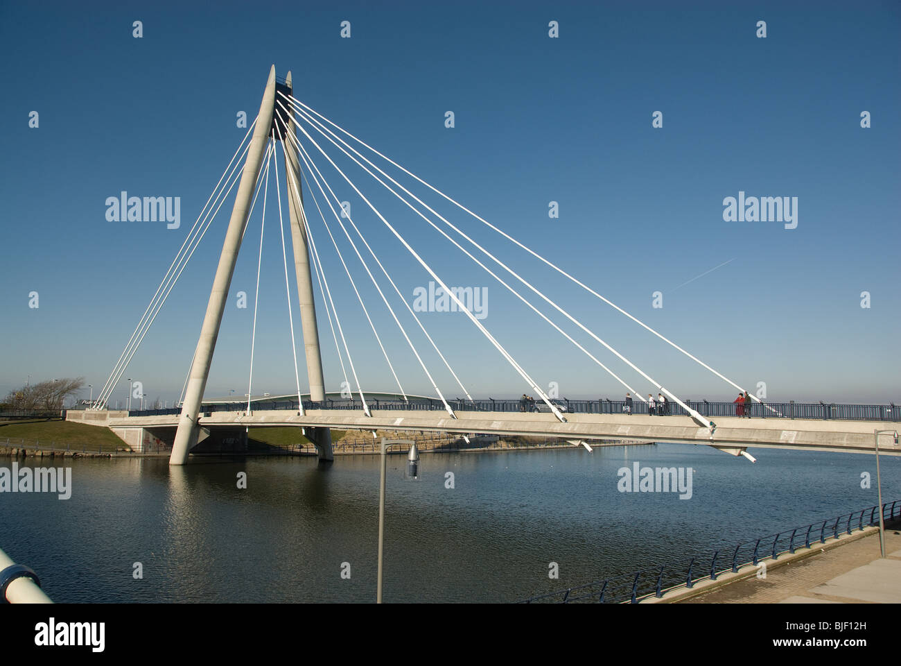 Marine Bridge, Southport Stock Photo - Alamy