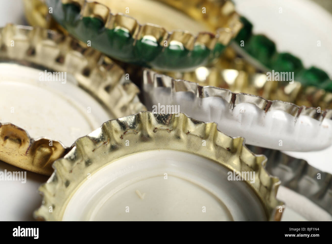 Miscellaneous beer bottle tops Stock Photo - Alamy