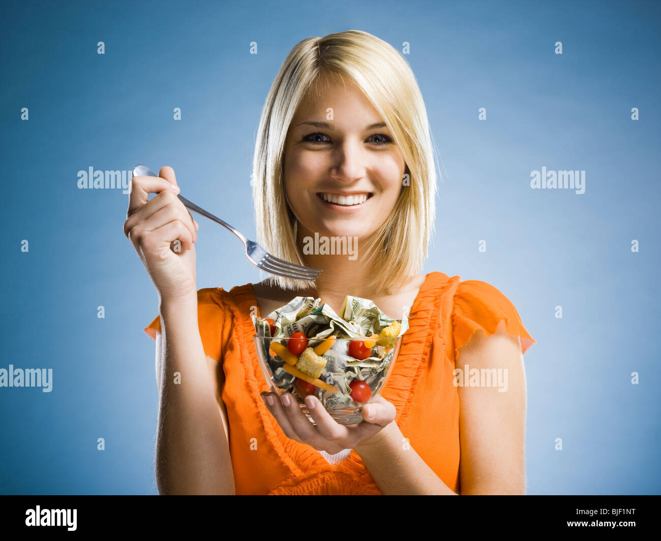 Salad made hi-res stock photography and images - Alamy