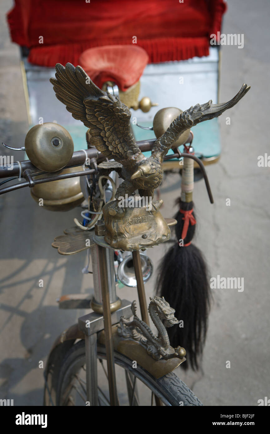 Bicycle rickshaw decorations in Beijing, China Stock Photo - Alamy